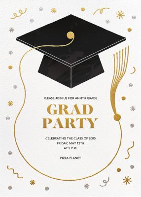 8th Grade & Middle School Graduation Invitations | Send online instantly