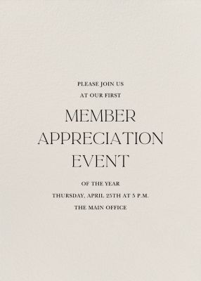 Donor Appreciation Invitations | Send online instantly | RSVP tracking