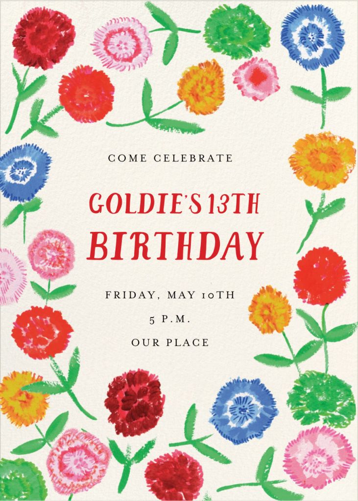Floral Bonanza Invitation