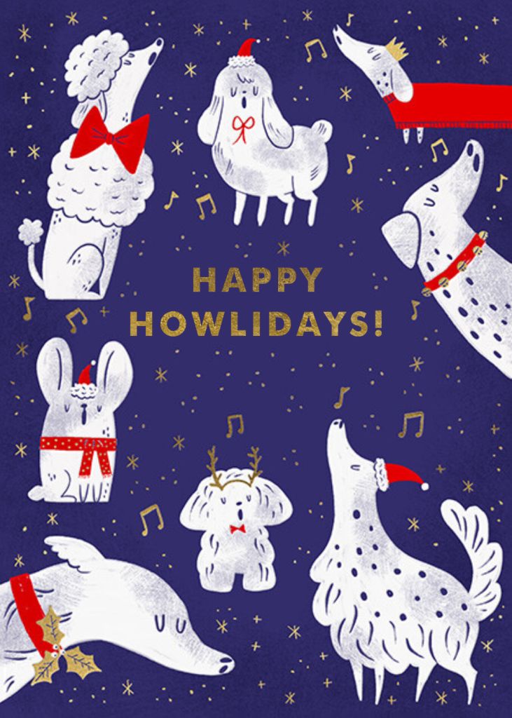 Happy Howlidays - Greeting - Holiday Card | Send online instantly ...