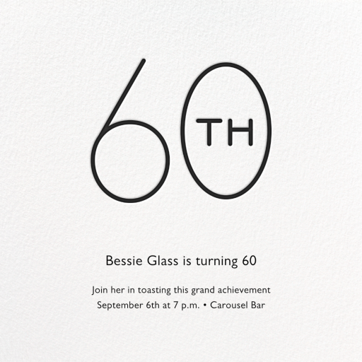 Decade - Birthday Invitation | Send online instantly | RSVP tracking