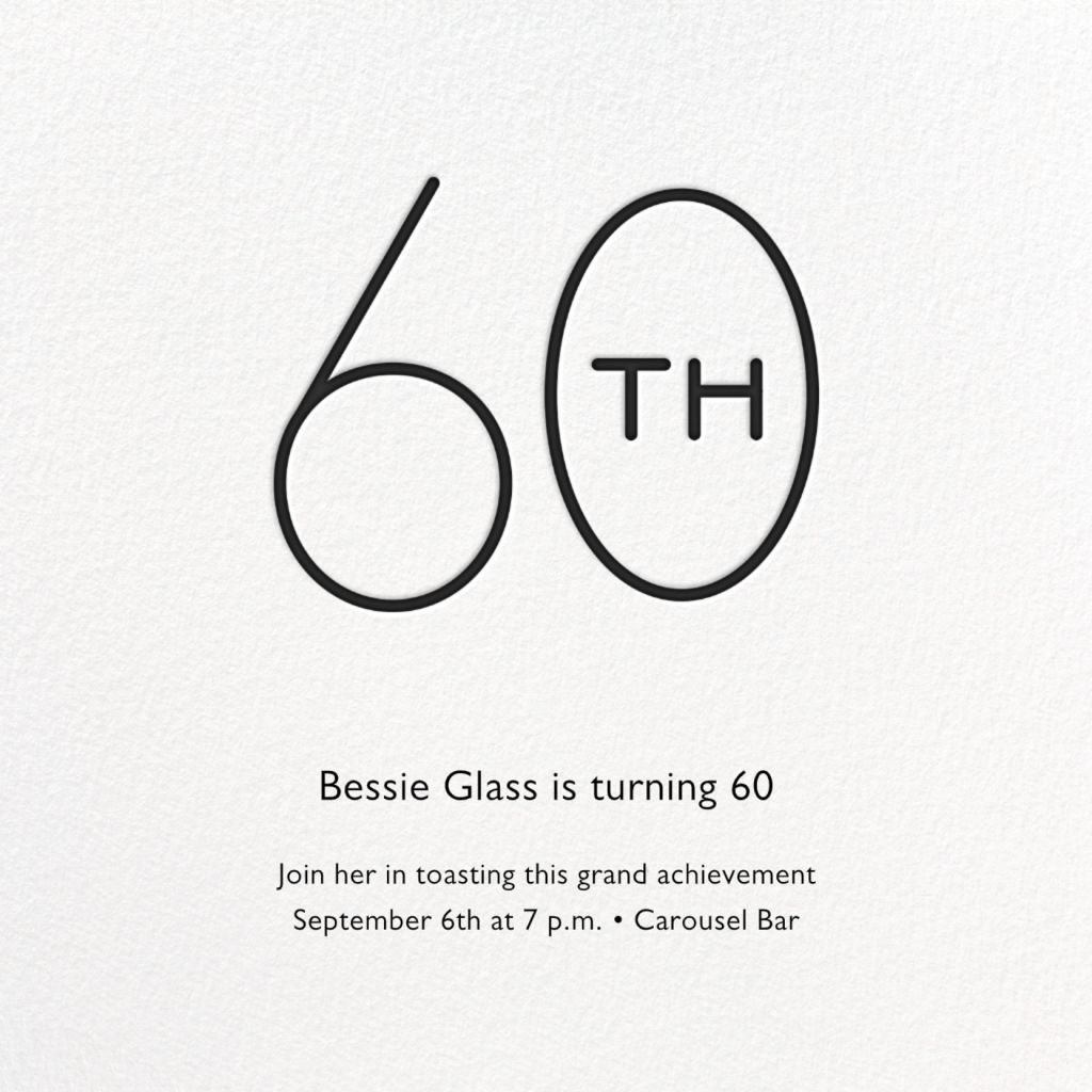 Decade - Birthday Invitation | Send online instantly | RSVP tracking