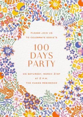 Baby's 100 Day Celebration Invitations | Create & Customize Online