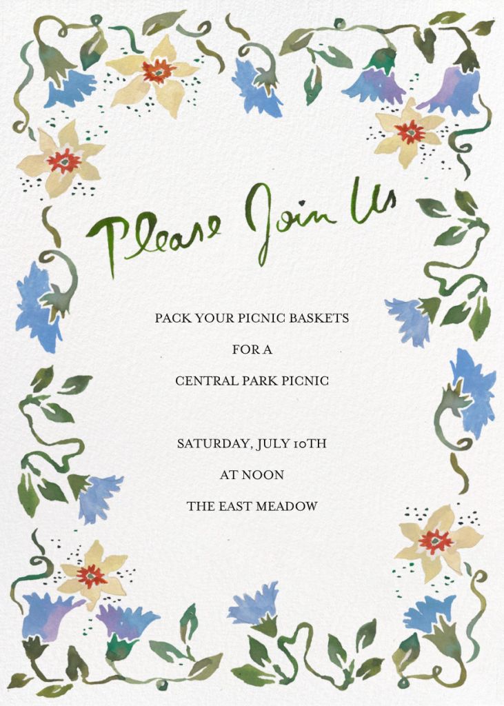 Lovely Vines - Spring Party Invitation | Send online instantly | RSVP ...