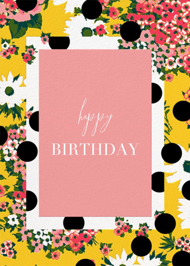 Floral Dots (Greeting) - Birthday Card | Send online instantly | Track ...
