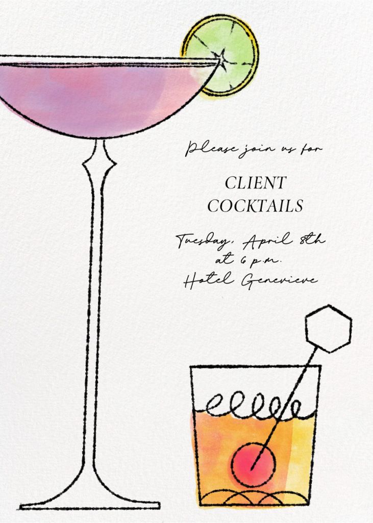 Coquetel - Cocktail Party Invitation | Send online instantly | RSVP ...