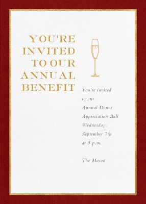 Donor Appreciation Invitations | Send online instantly | RSVP tracking