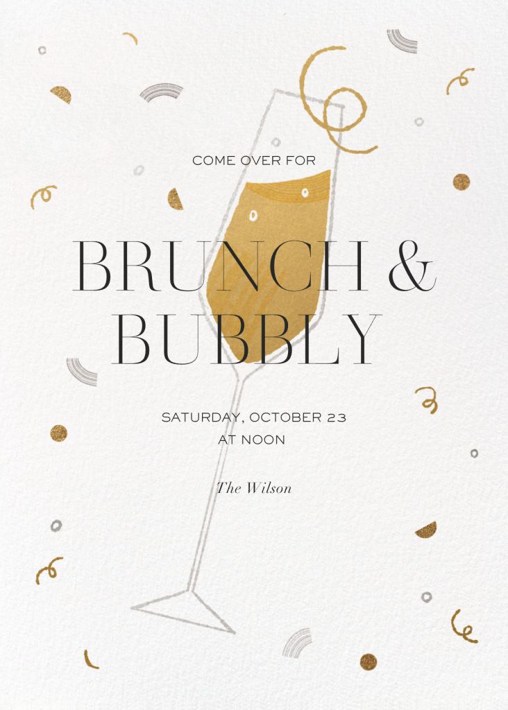Cocktail Clink - Brunch Invitation | Send online instantly | RSVP tracking
