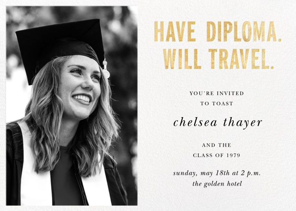 Have Diploma (Photo) - Graduation Party Invitation | Send online ...