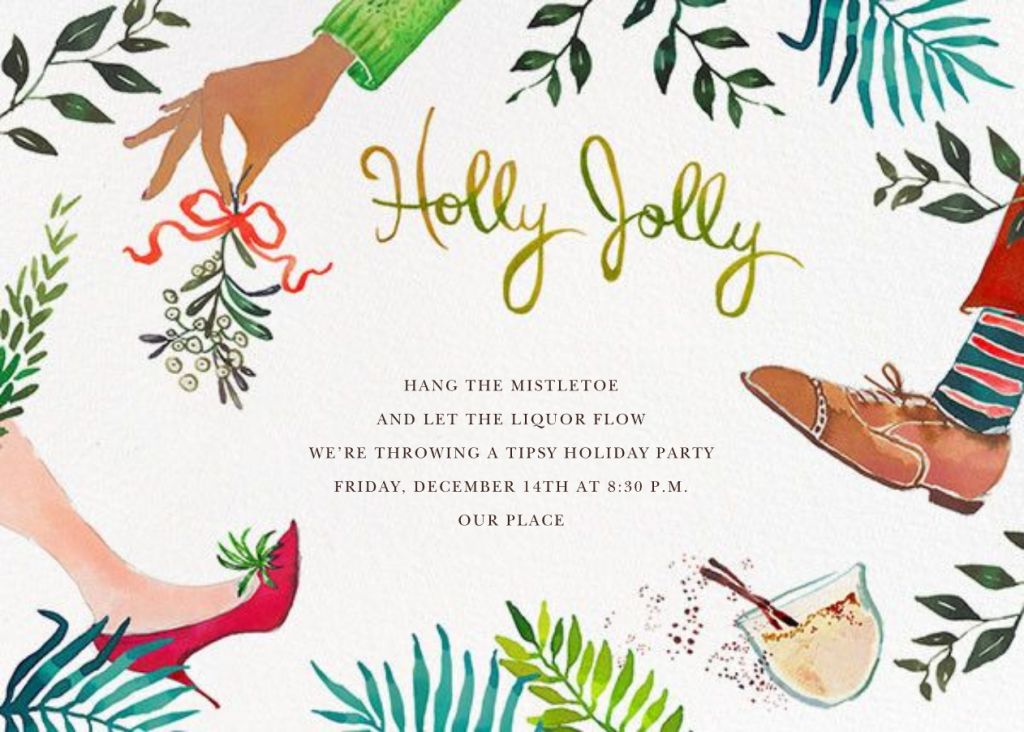 Mistletoe Mixer Invitation