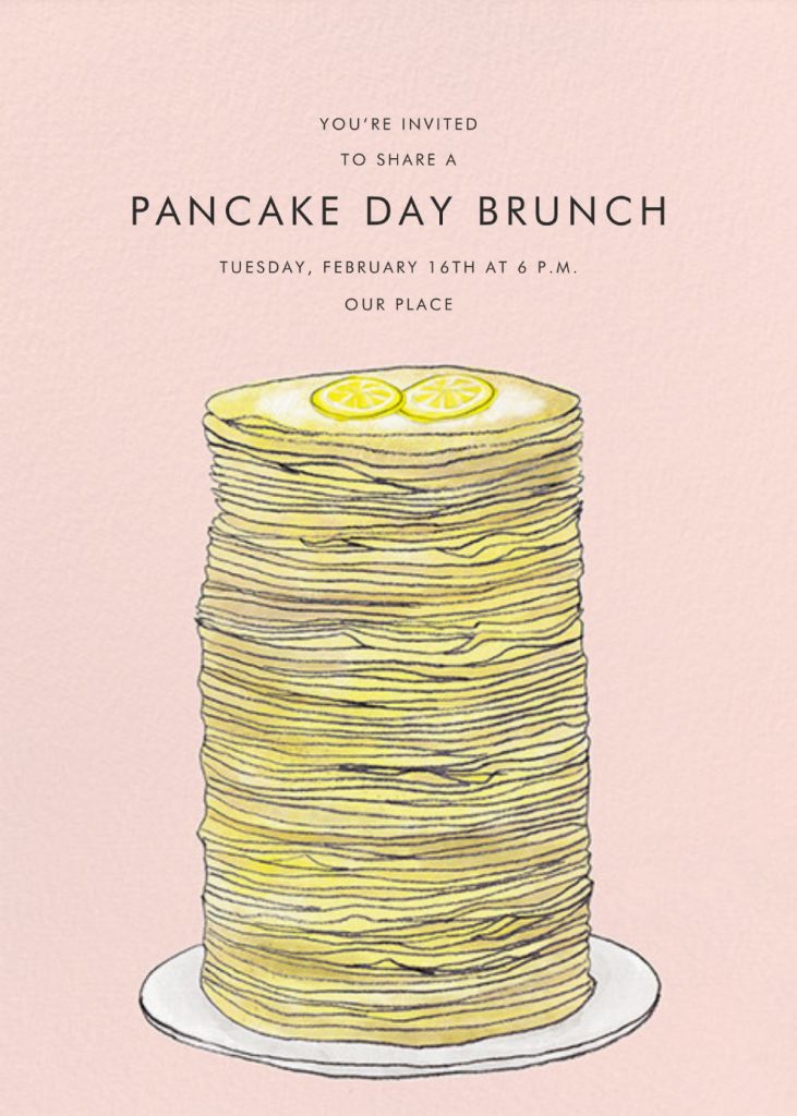 Stacks on Stacks - Brunch Invitation | Send online instantly | RSVP ...