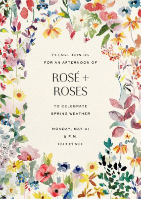 Spring Party Invitations | Send online instantly | RSVP tracking