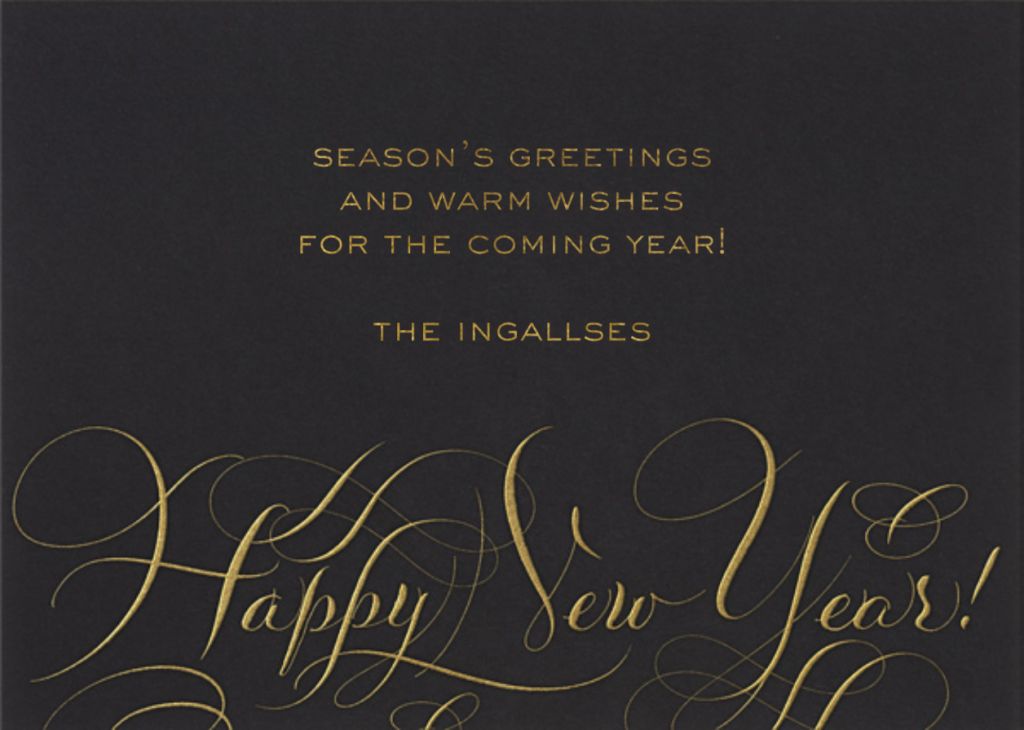 Happy New Year Script - New Year's Card | Send online instantly | Track ...