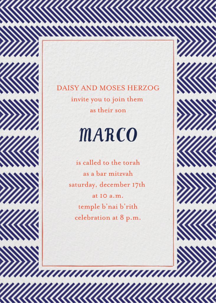 Zig Zag - Birthday Invitation | Send online instantly | RSVP tracking