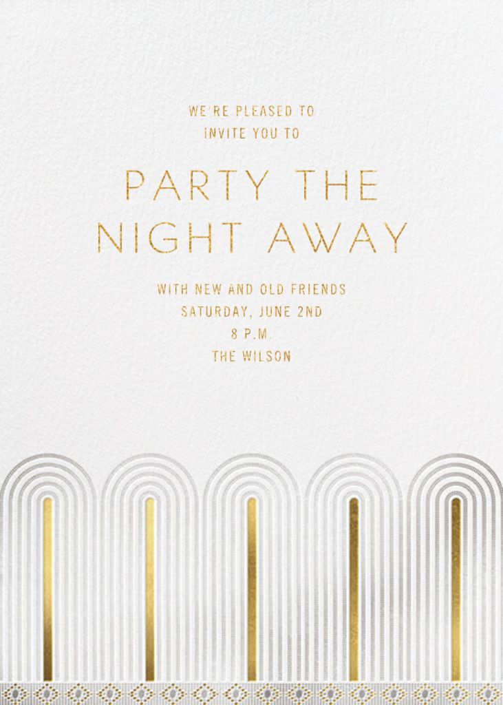Deluxe - Cocktail Party Invitation | Send online instantly | RSVP tracking