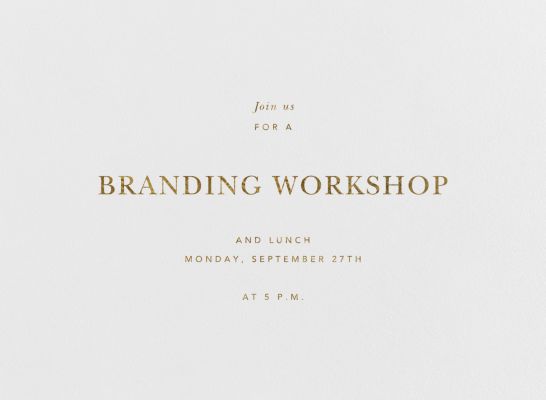 Seminar Invitations | Send online instantly | RSVP tracking