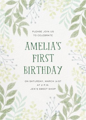 First Birthday Invitations & Invitation Templates | Paperless Post