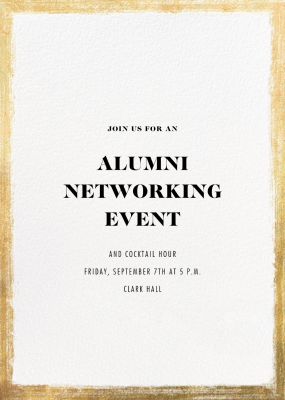 Alumni Event Invitations | Send online instantly | RSVP tracking