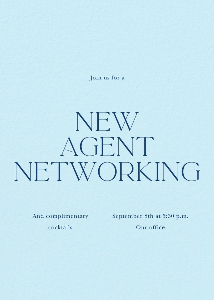 Glacier - Networking Event Invitation | Send online instantly | RSVP ...