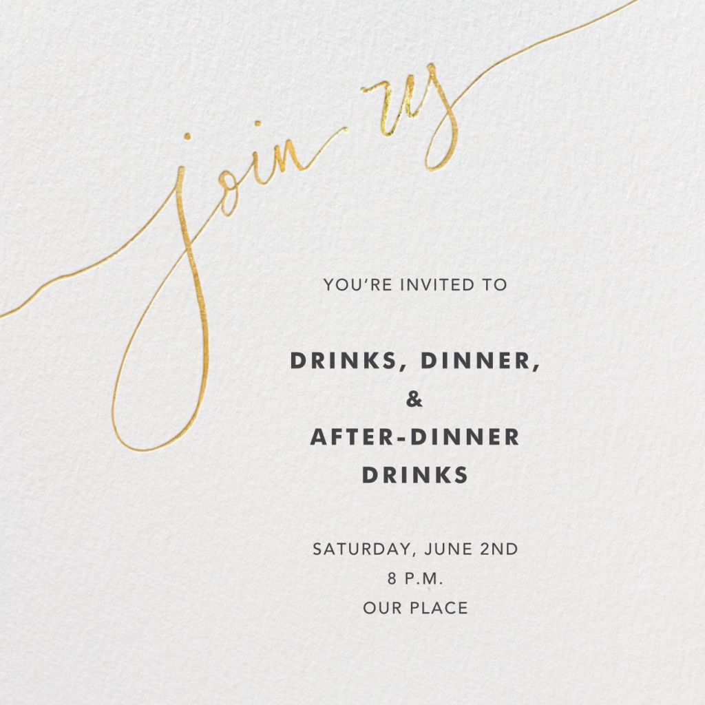 Join us Invitation