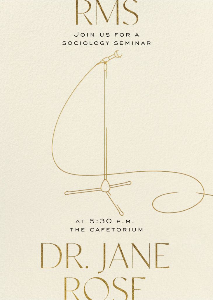 Performance - Microphone - Invitation | Send online instantly | RSVP ...