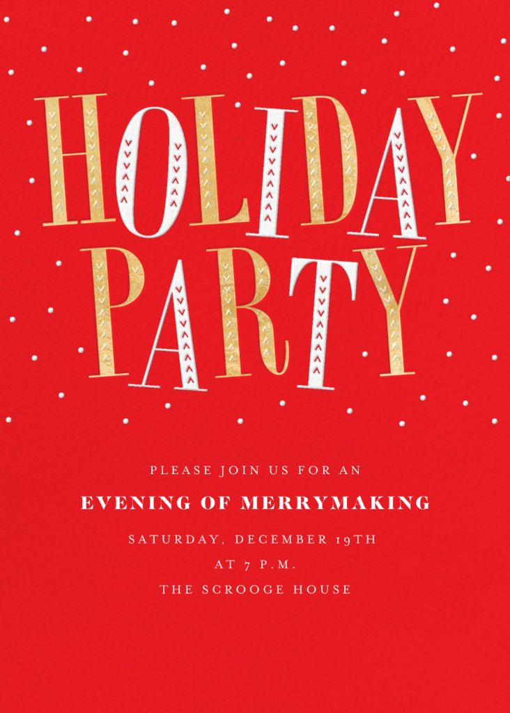 Jaunty Party - Holiday Party Invitation | Send online instantly | RSVP ...