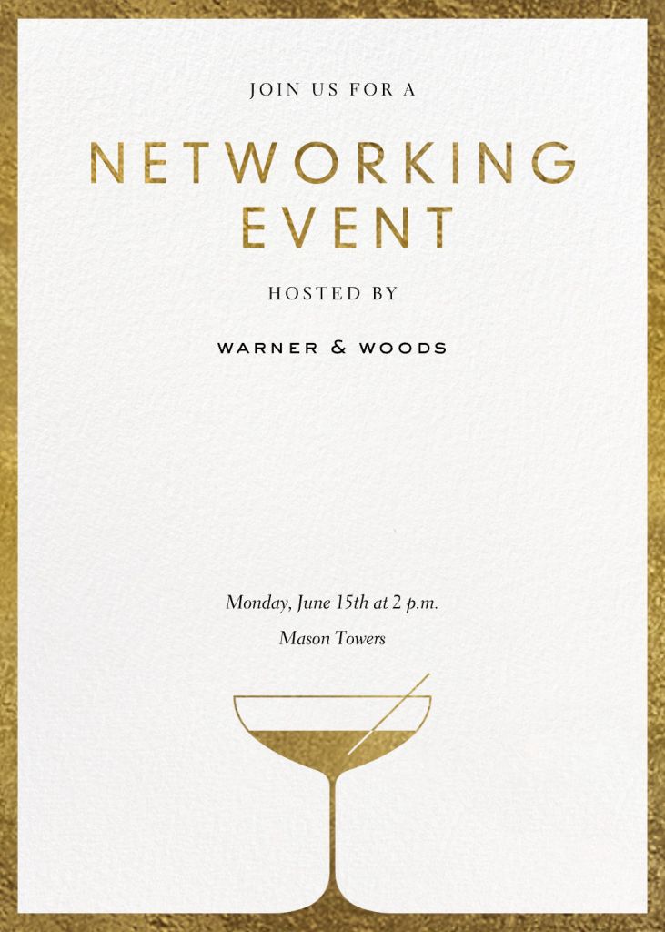 Espresso Martini (Customizable Template) - Networking Event Invitation ...