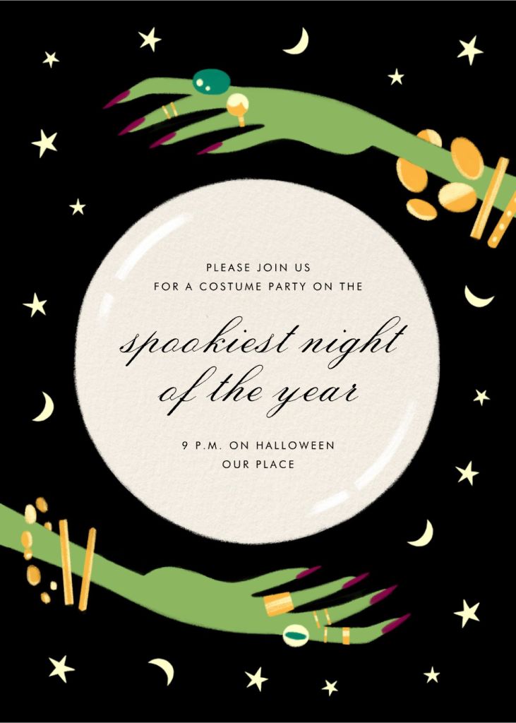 Crystal Ball - Halloween Invitation | Send online instantly | RSVP tracking