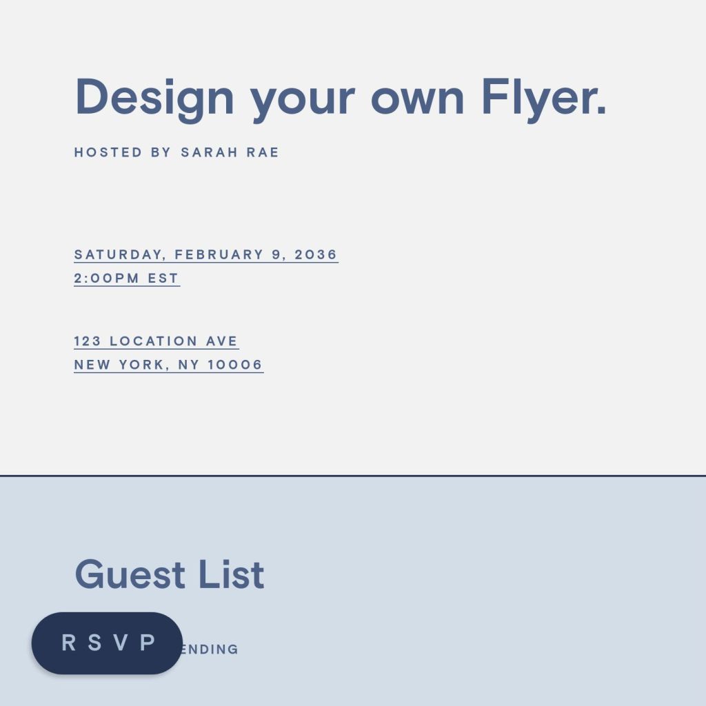 Paperless Post Flyer | Customizable & Easy Event Pages