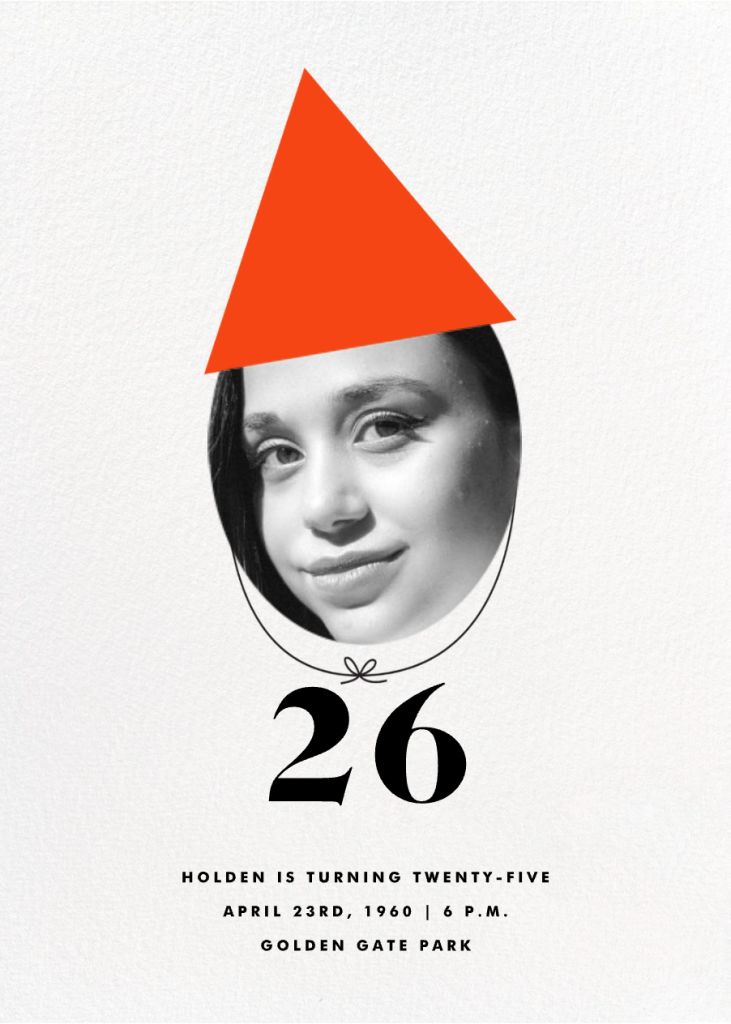 Party Hat (Photo) | Send online instantly | RSVP tracking