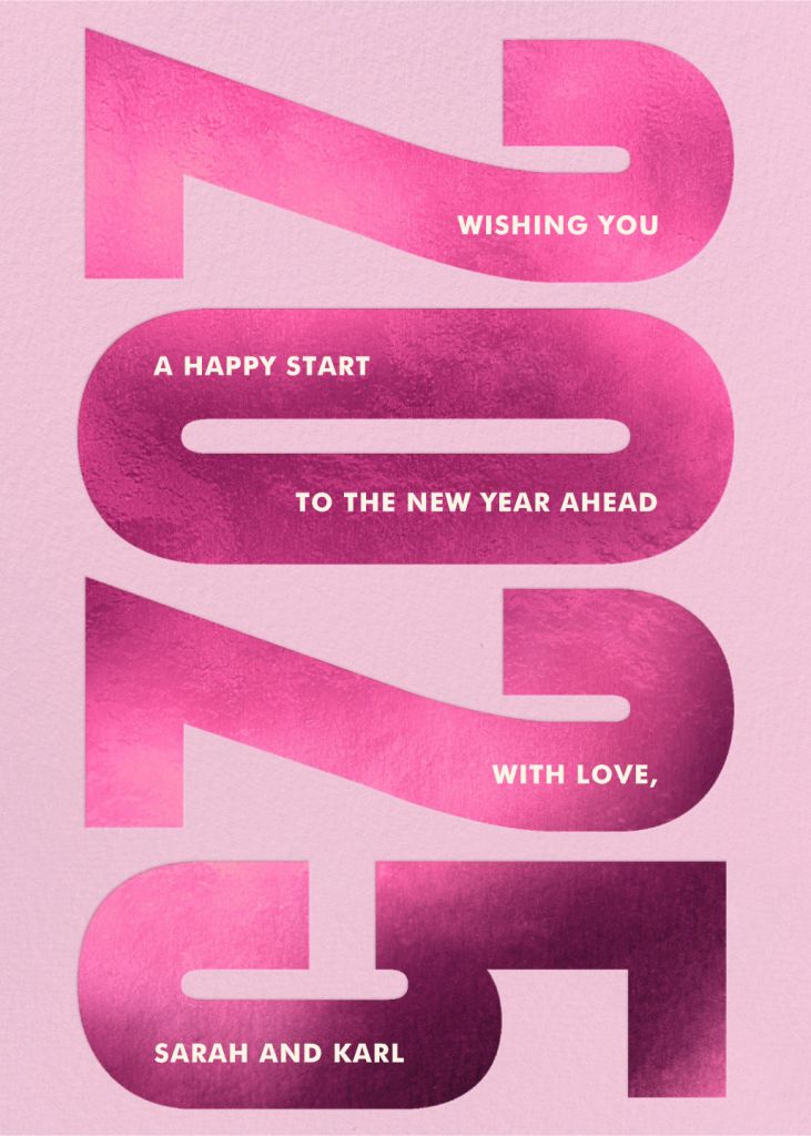 Looking Forward - New Year's Card | Send online instantly | Track opens