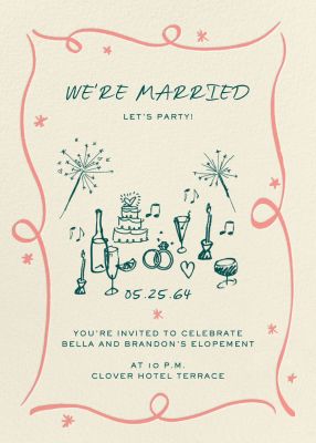 Post-Elopement Party Invitations | Send online instantly | RSVP tracking