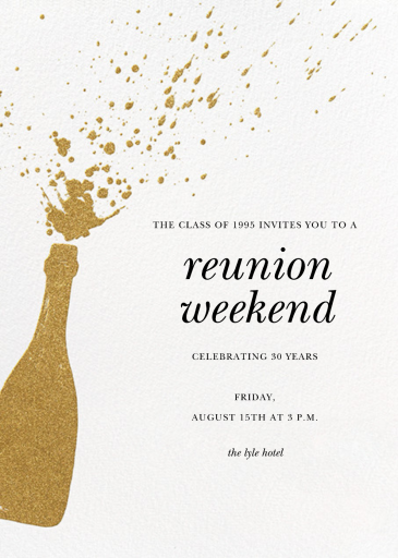 Champers - University Event Invitation | Send online instantly | RSVP ...
