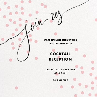 Corporate Cocktail Party Invitations | Paperless Post