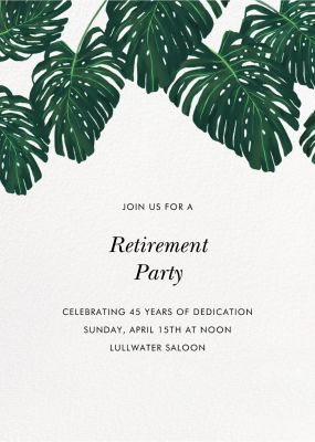 Create Online Retirement Party Invitations with RSVP Tracking