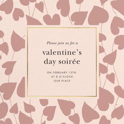 Design Custom Valentine's Day Party Invitations with RSVP Tracking