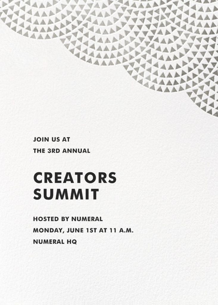 Savoy (Square) - Conference Invitation | Send online instantly | RSVP ...