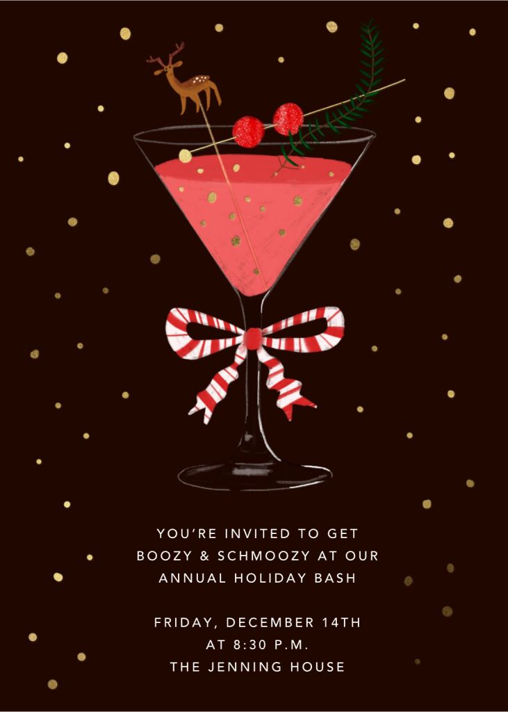 Seasonal Sips - Holiday Party Invitation | Send online instantly | RSVP ...