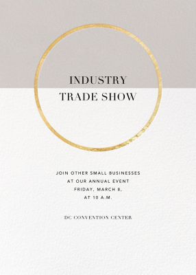 Trade Show Invitations | Send online instantly | RSVP tracking