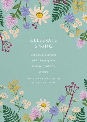 Spring Party Invitations | Send online instantly | RSVP tracking
