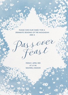 Passover invitations | Send online instantly | RSVP tracking