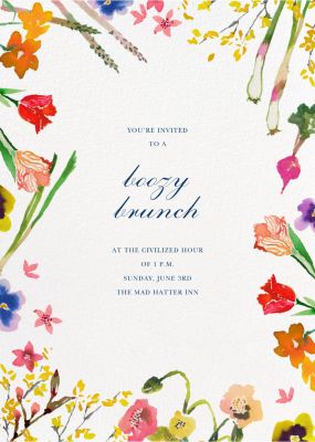 Spring Party Invitations | Send online instantly | RSVP tracking