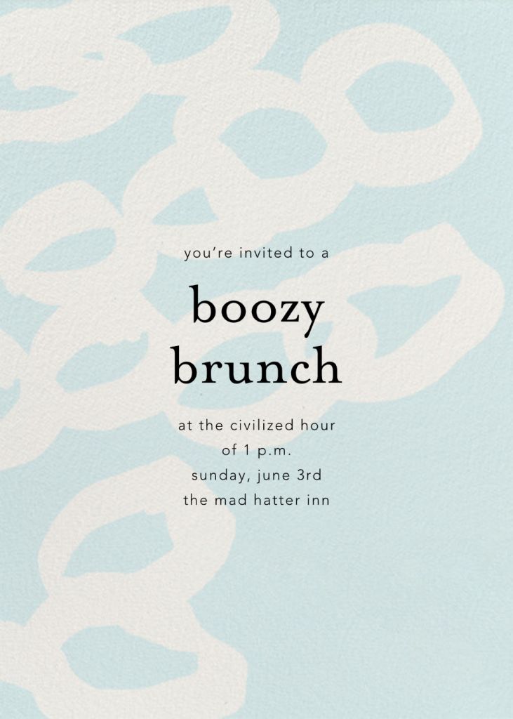 Hand Drawn Rings - Brunch Invitation | Send online instantly | RSVP ...