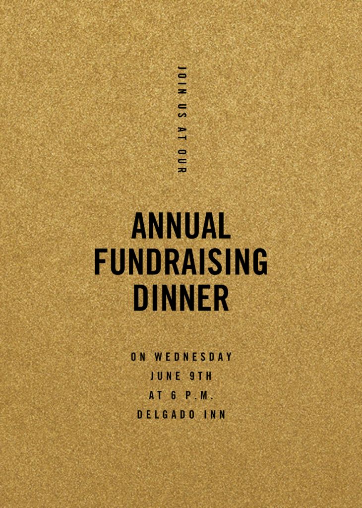 Fort Knox - Charity Dinner Invitation | Send online instantly | RSVP ...