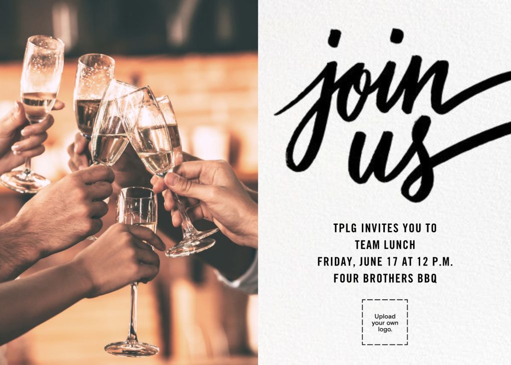 Horizontal Split Photo - Breakfast/Lunch Invitation | Send online ...