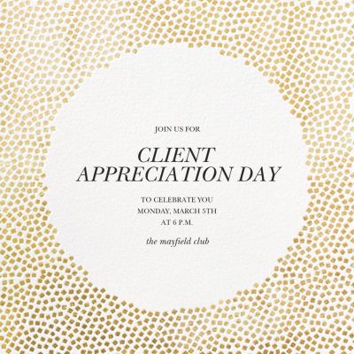 Client Appreciation Invitations | Send online instantly | RSVP tracking