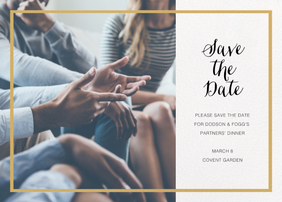 Save the Date for Business Events | Send Online & Track Opens