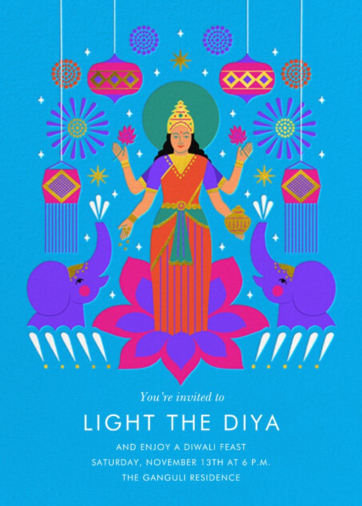 Retro Diwali - Diwali Invitation | Send online instantly | RSVP tracking