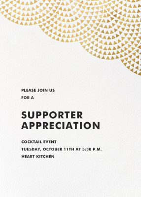 Donor Appreciation Invitations | Send online instantly | RSVP tracking