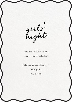Girls' Night Invitations | Send online instantly | RSVP tracking